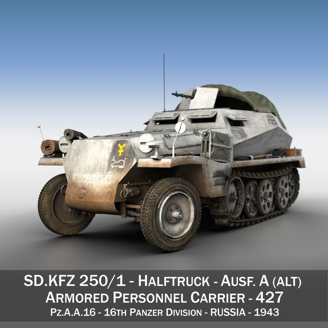 3D Sd Kfz 250 1 - TurboSquid 1392638