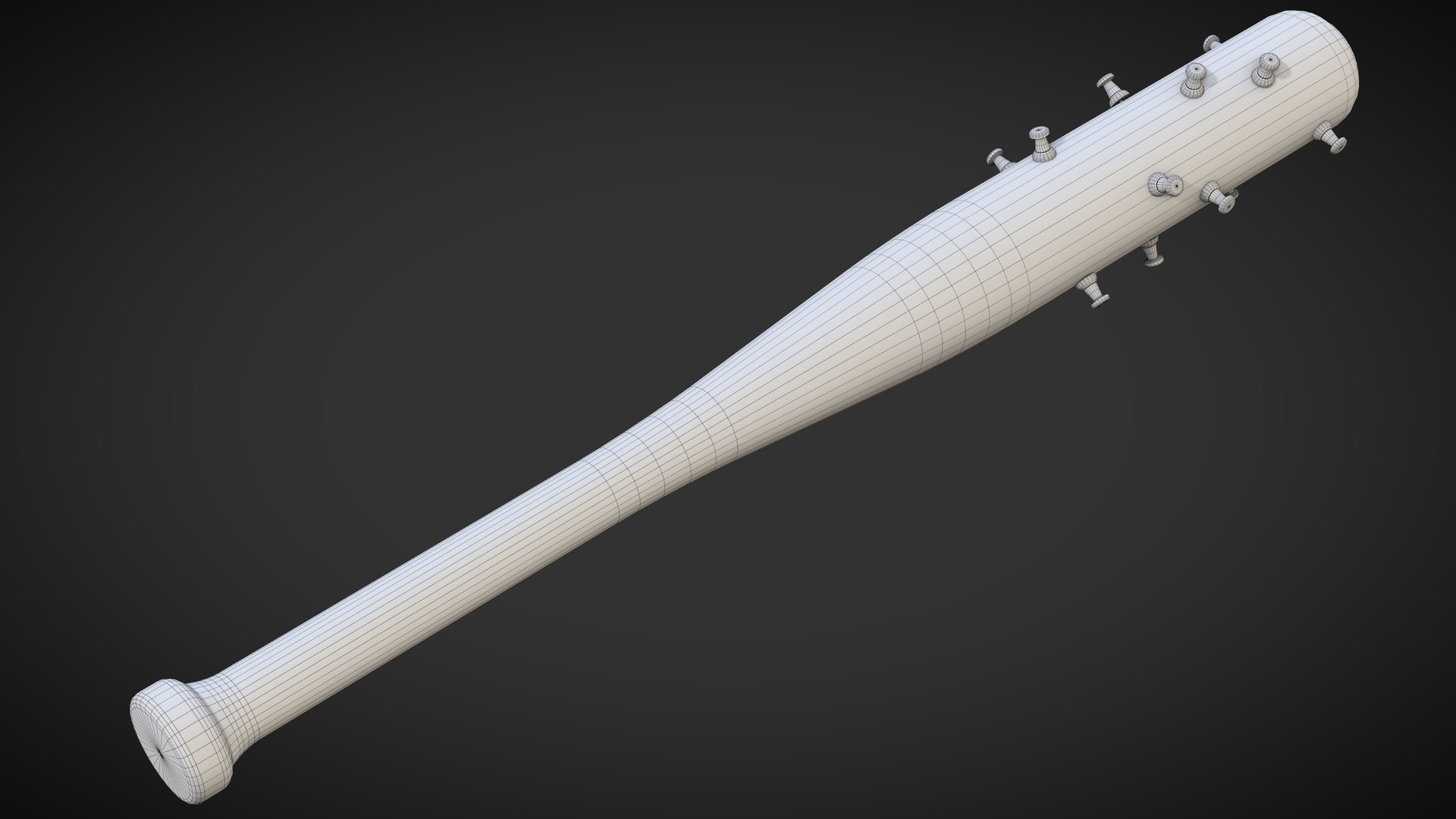 3D Baseball Bat With Pins - TurboSquid 2370685