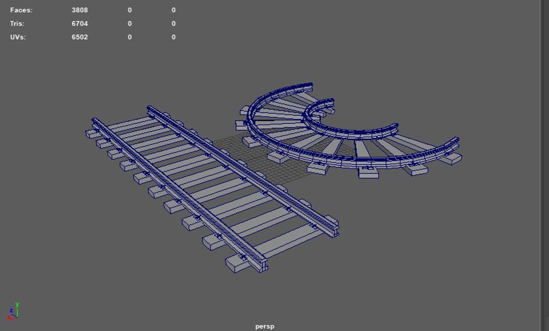 Railway Track 3D Model 3D Model - TurboSquid 2355534