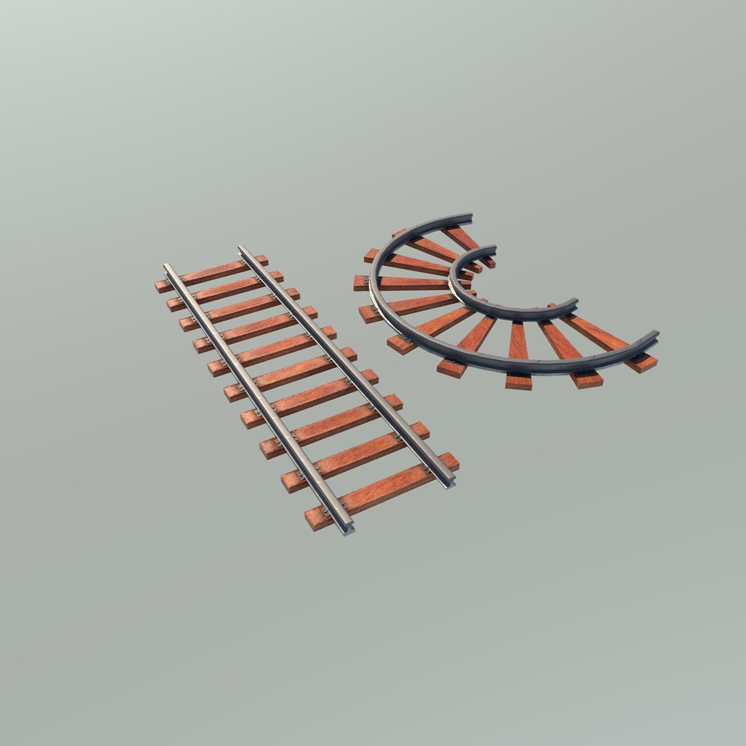 Railway Track 3D Model 3D Model - TurboSquid 2355534