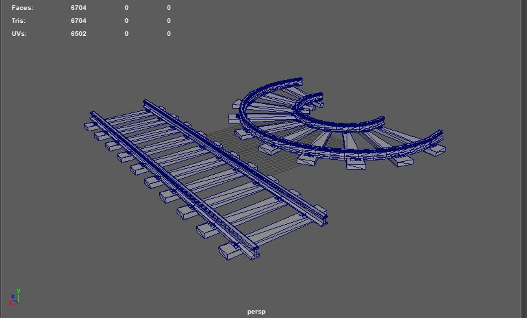 Railway Track 3D Model 3D Model - TurboSquid 2355534