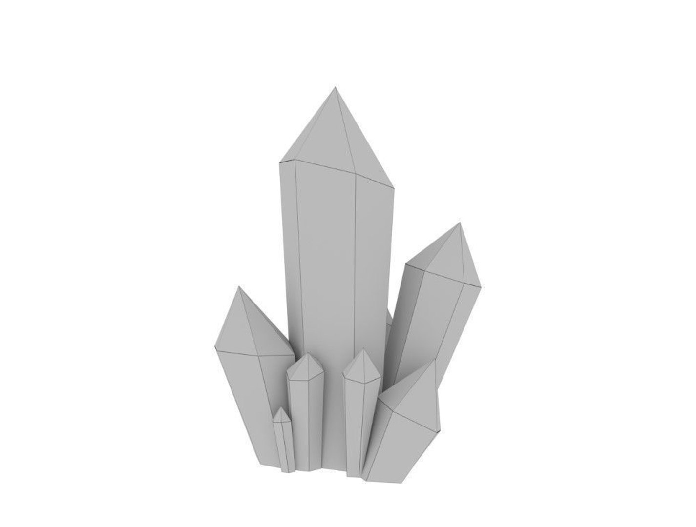 3D Crystal Low-poly - TurboSquid 1573183