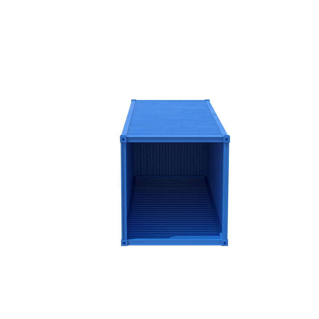 Blue Metal Container 3D - TurboSquid 2360127