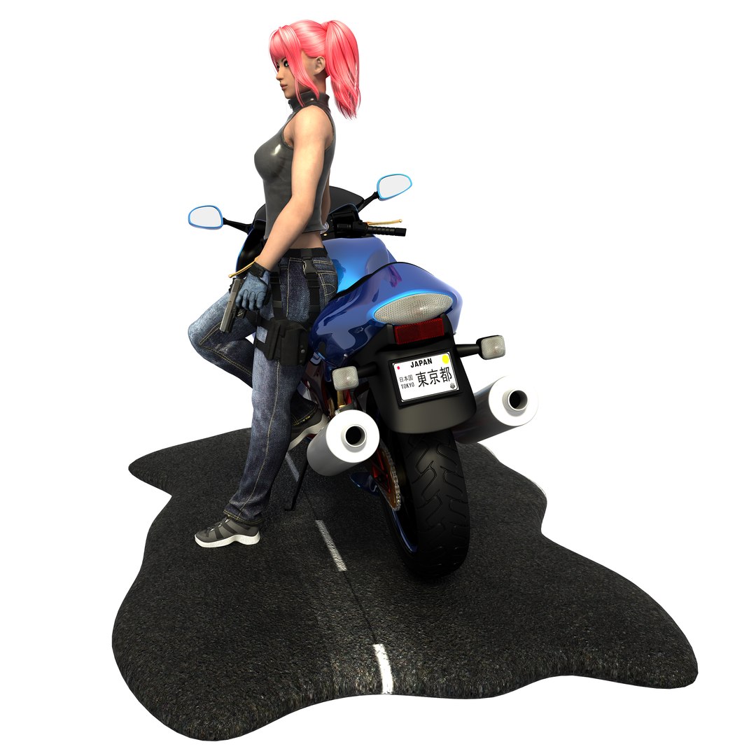 Suzuki Hayabusa Police Woman Max