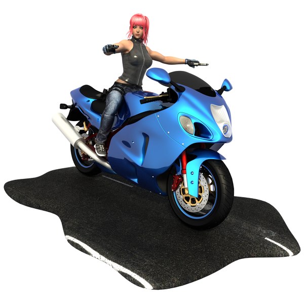 suzuki hayabusa police woman max