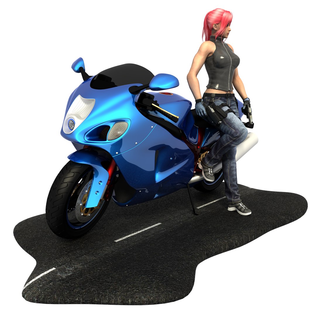 Suzuki Hayabusa Police Woman Max