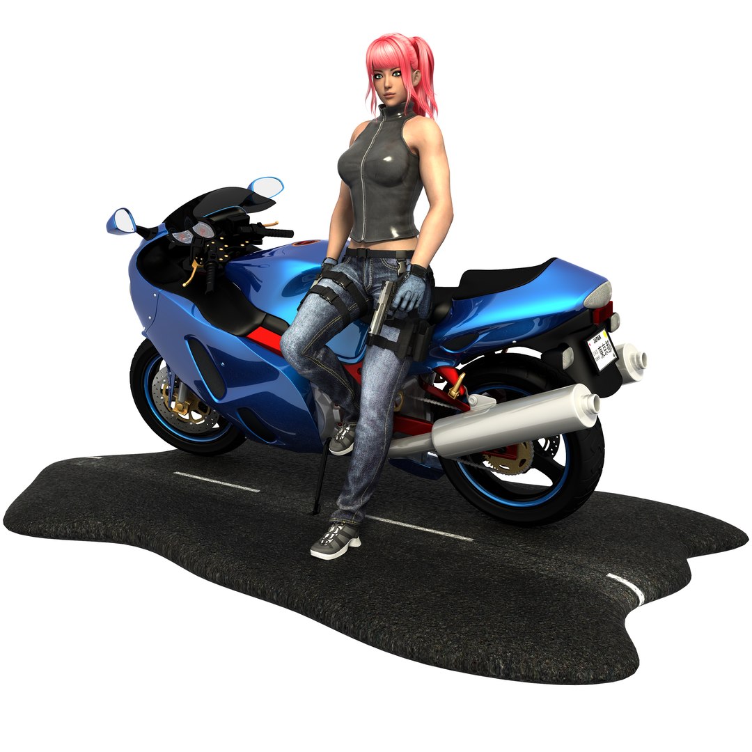 Suzuki Hayabusa Police Woman Max
