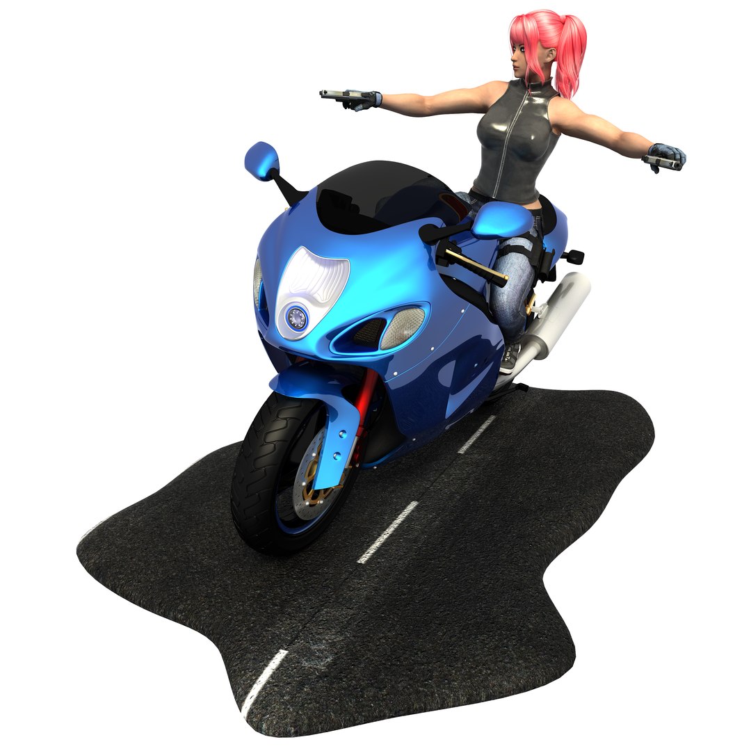 Suzuki Hayabusa Police Woman Max