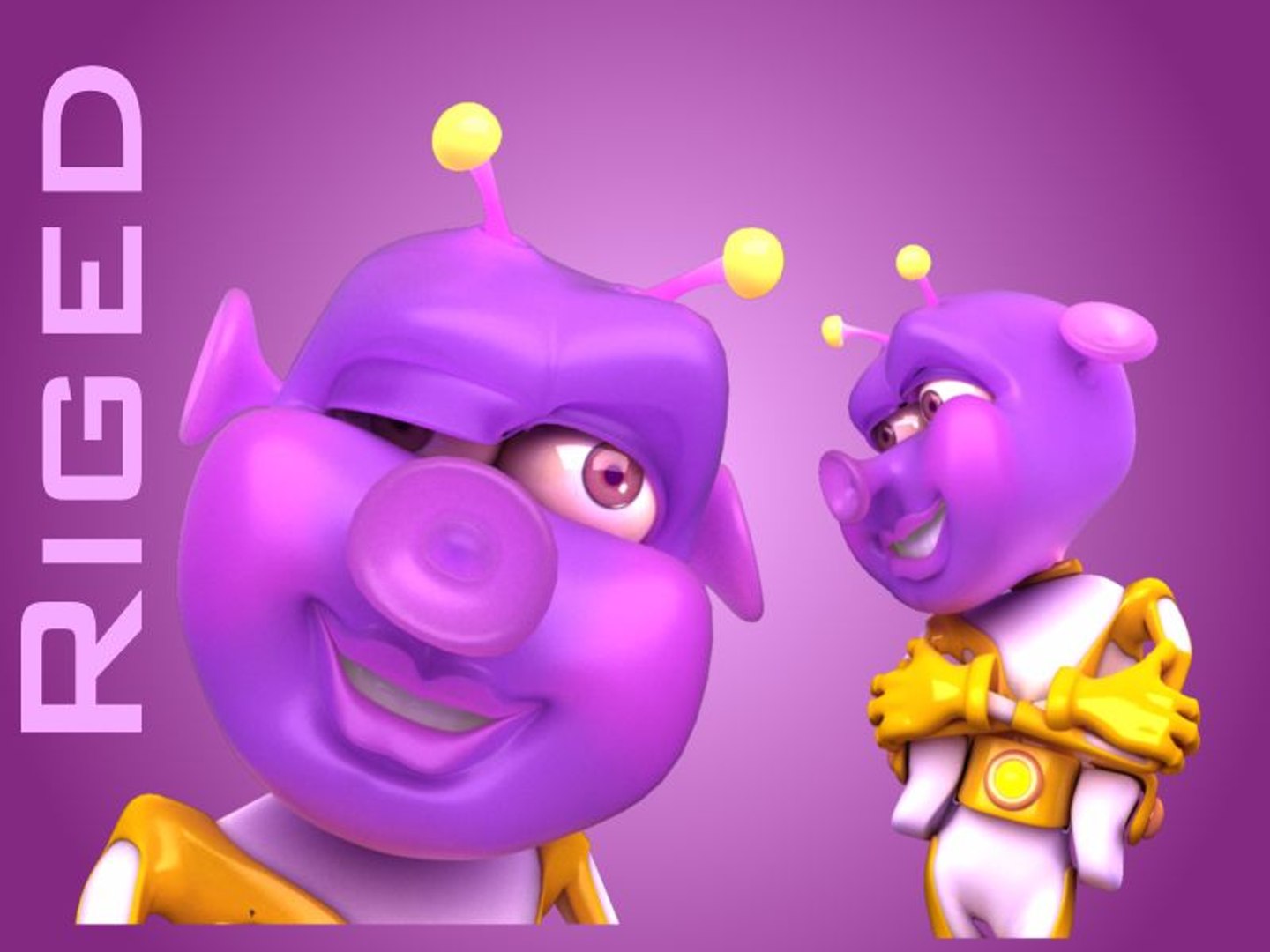 Silicone Alien 3d Max