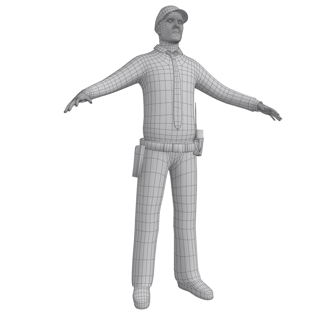 security guard 2 3d model