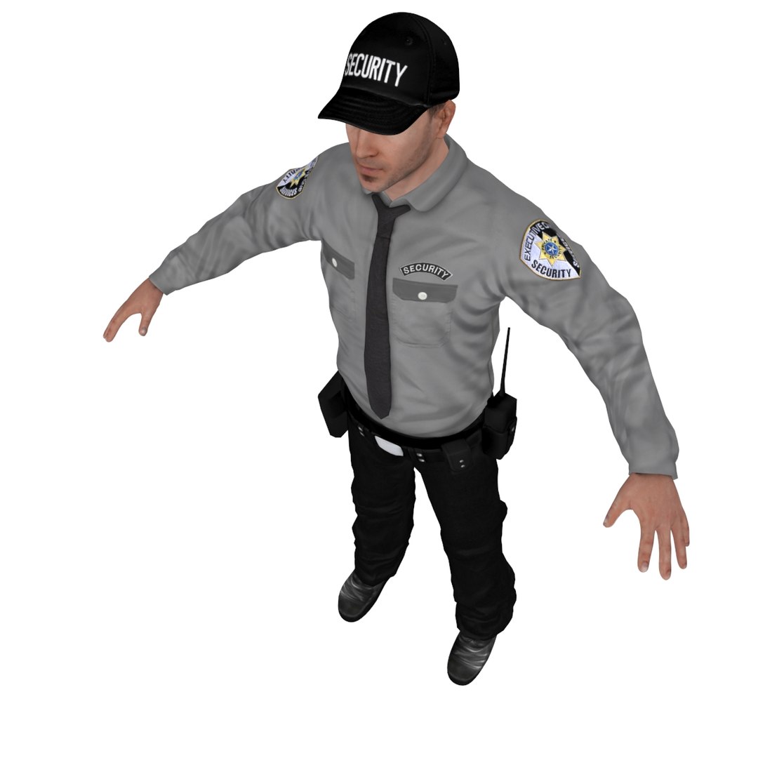 Security Guard 2 3d Model