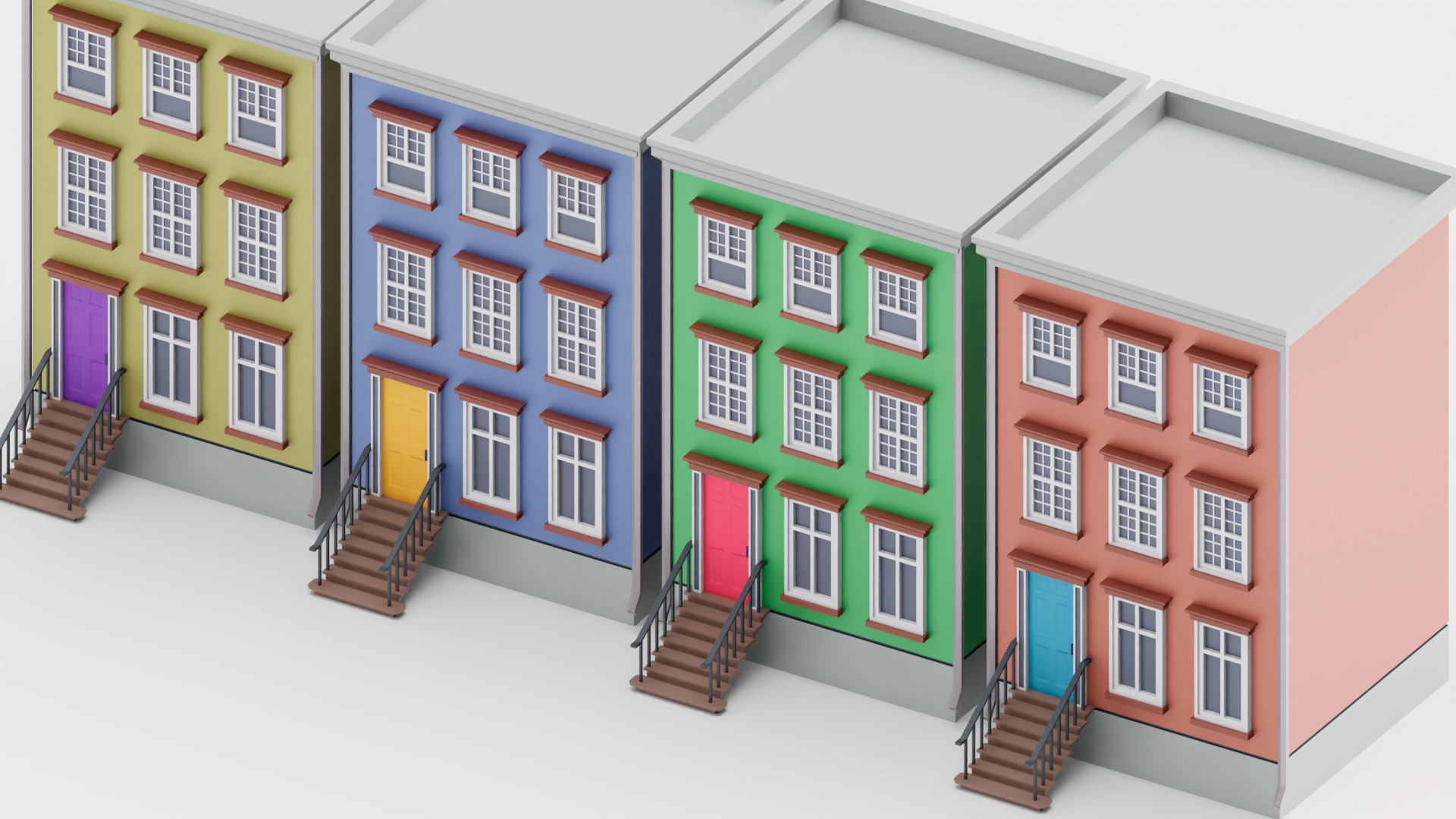 Low Poly Cartoon Building 01 3D Model - TurboSquid 1870508
