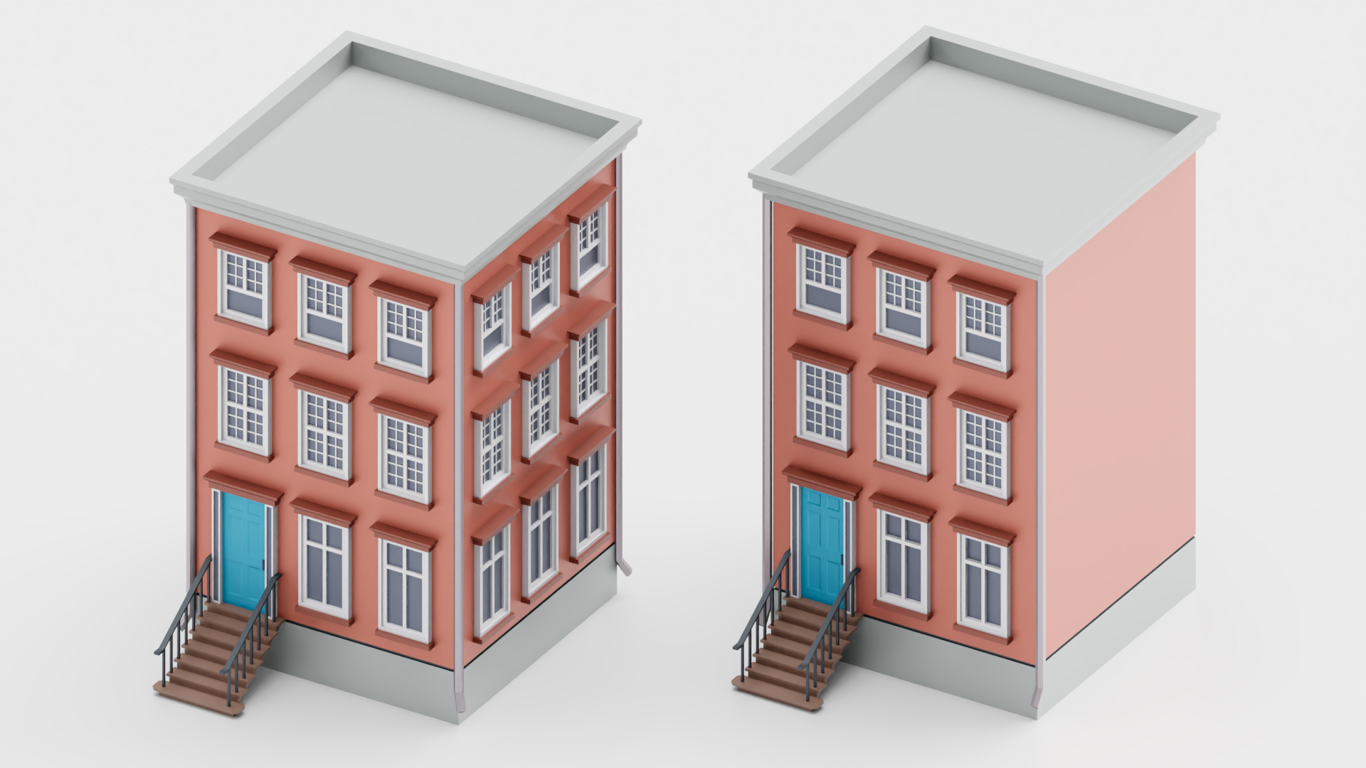 Low poly Cartoon Building 01 3D model - TurboSquid 1870508