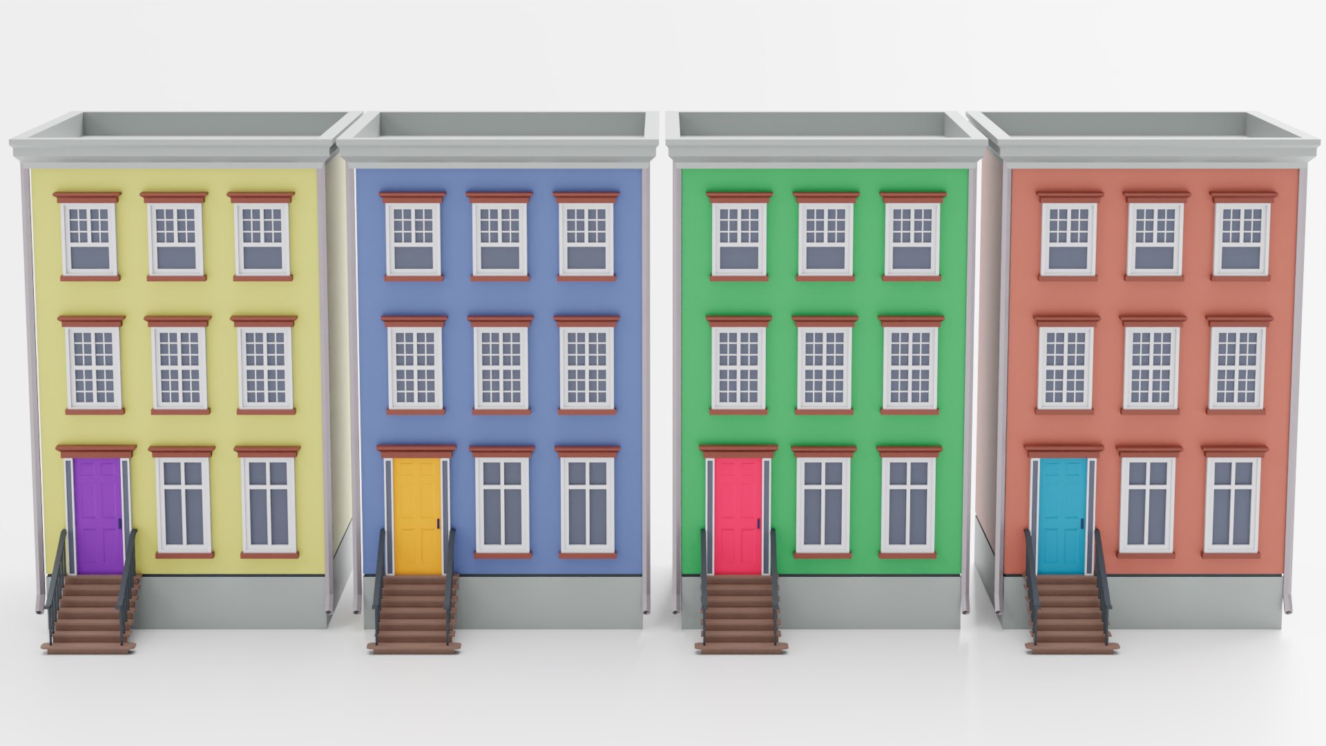 Low Poly Cartoon Building 01 3D Model - TurboSquid 1870508