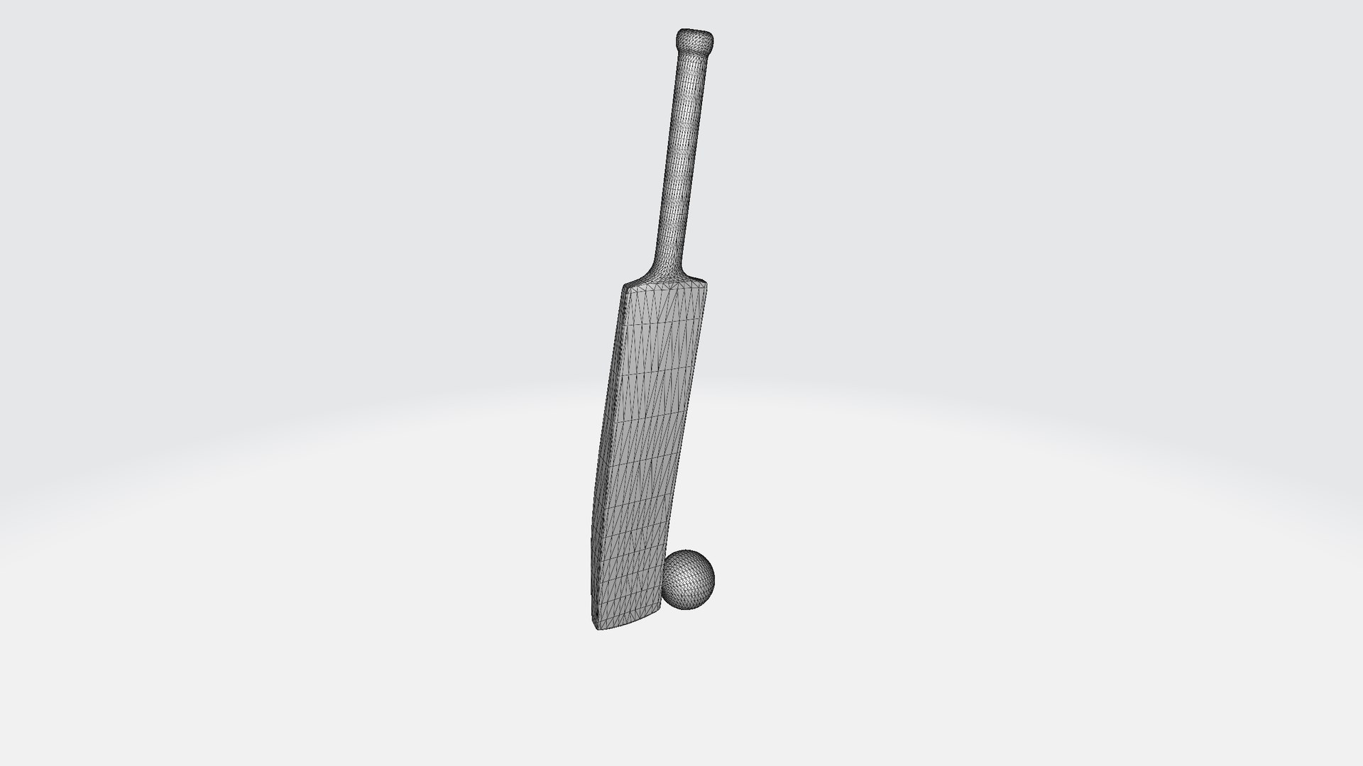 3D Cricket Bat And Ball - TurboSquid 2420019