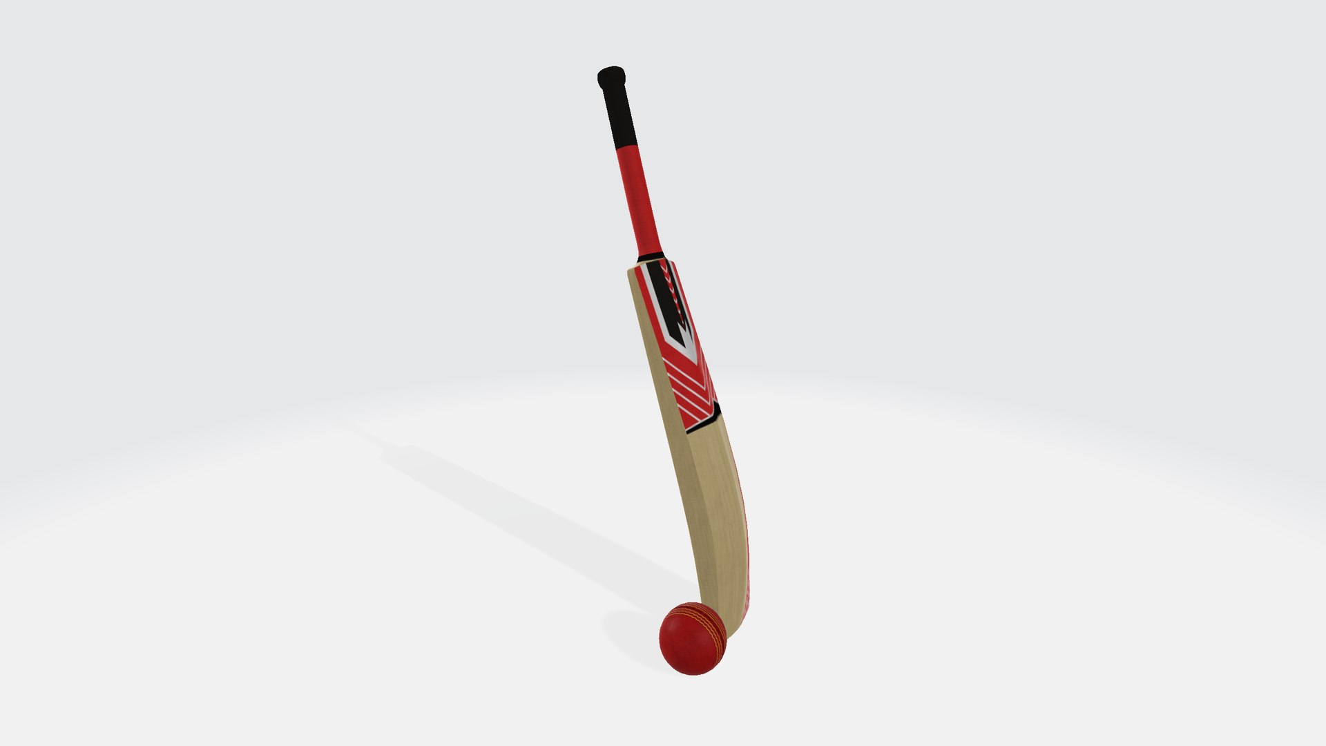 3D Cricket Bat And Ball - TurboSquid 2420019