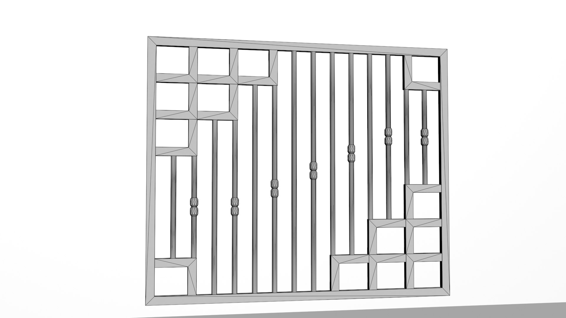 Window grille 3D model - TurboSquid 1710762