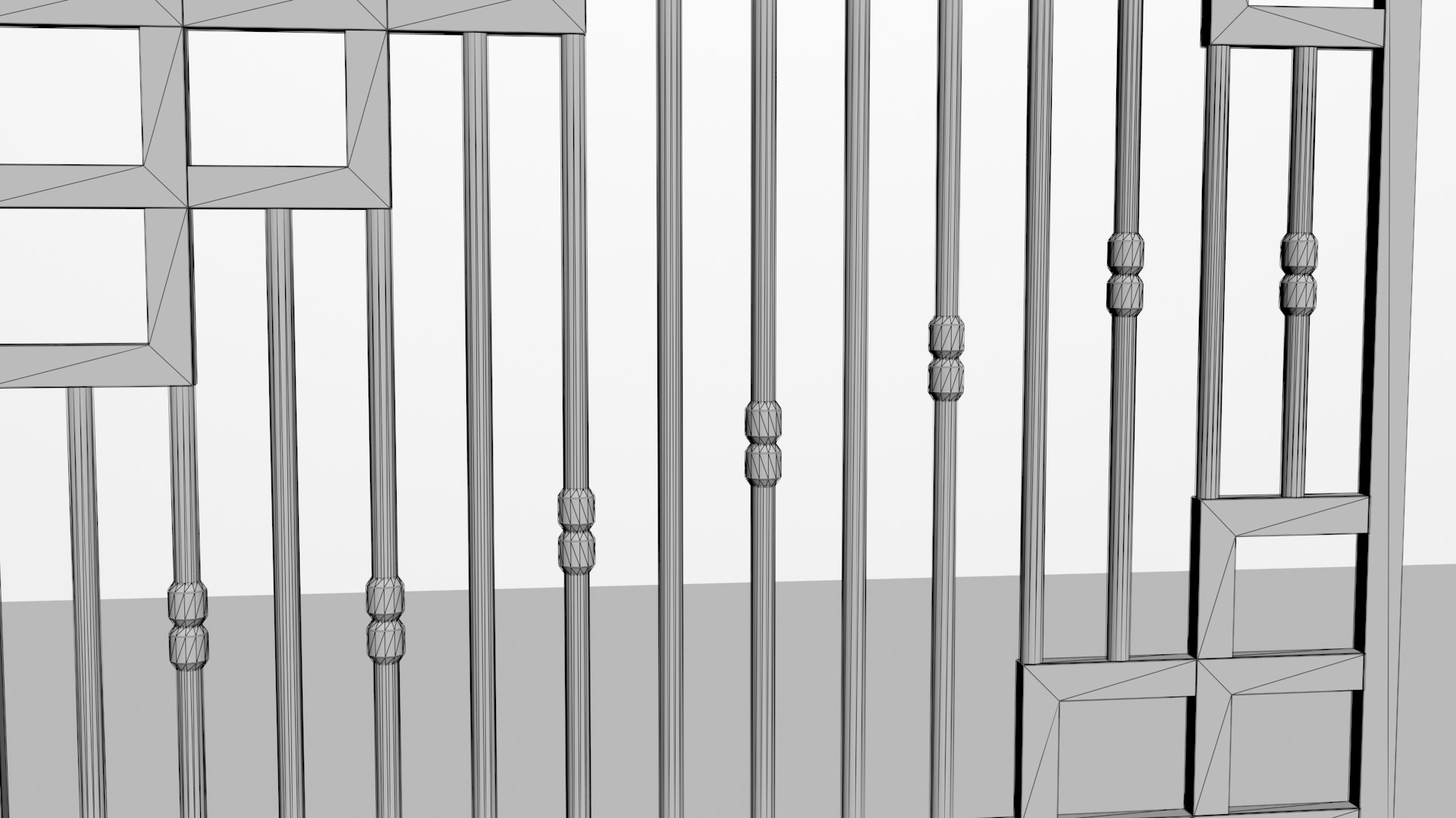 Window grille 3D model - TurboSquid 1710762