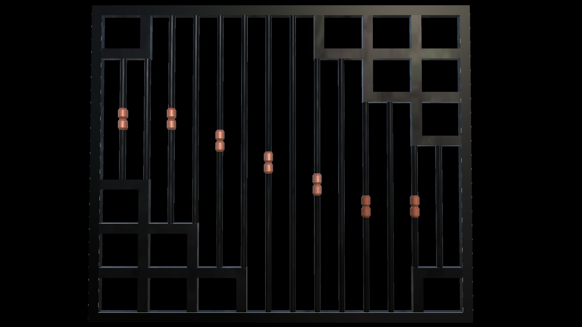 Window grille 3D model - TurboSquid 1710762