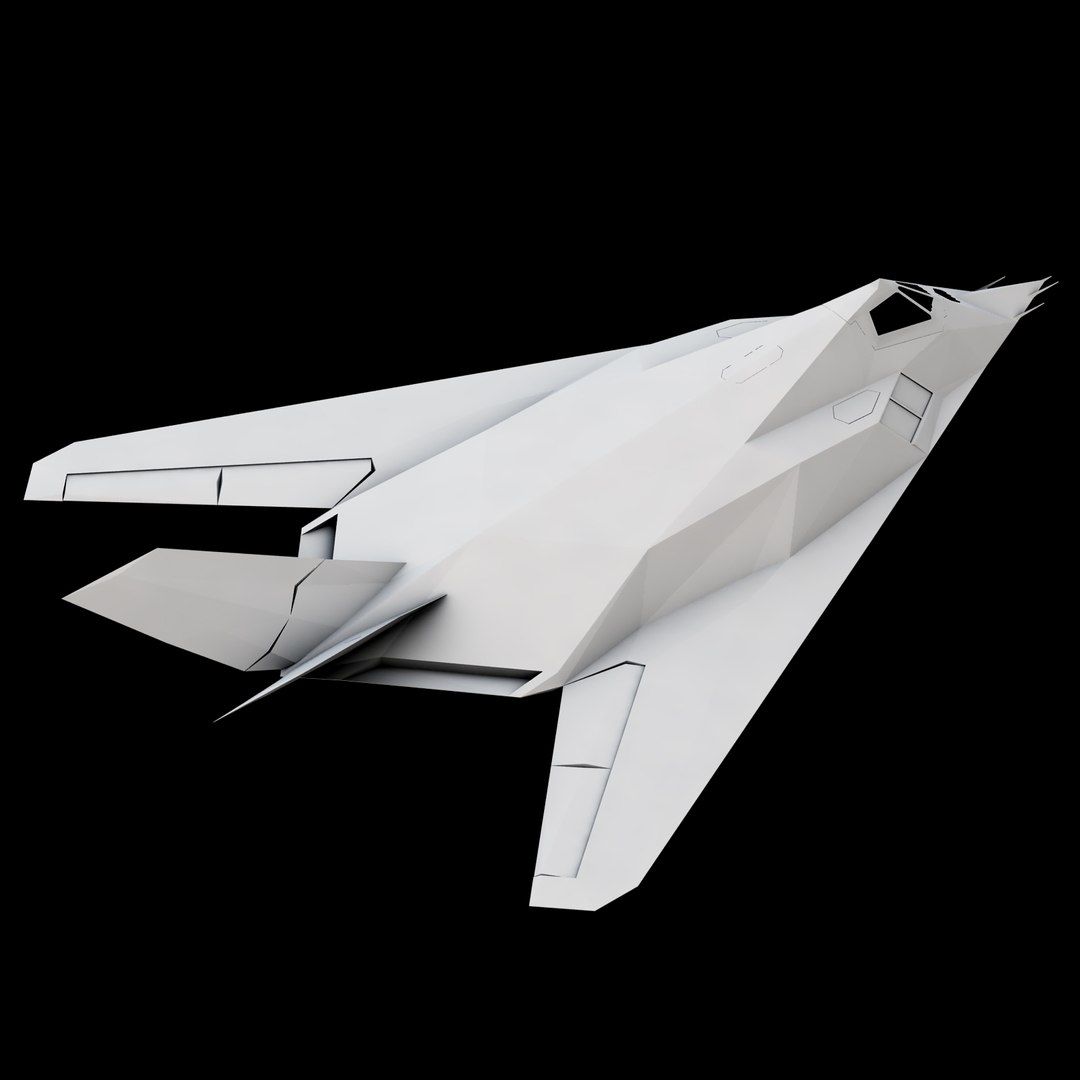 3d lockheed f-117 nighthawk stealth bomber model