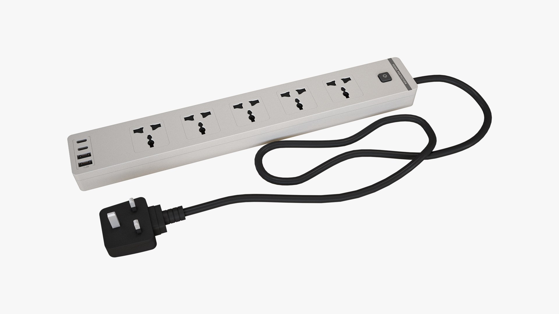 5-Way Extension Lead 3D Model - TurboSquid 2114723