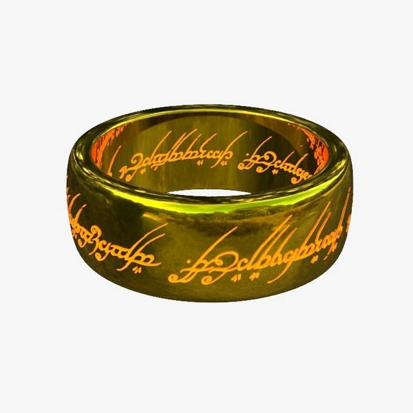 modelo 3d Un anillo - anillo de poder - TurboSquid 2348636