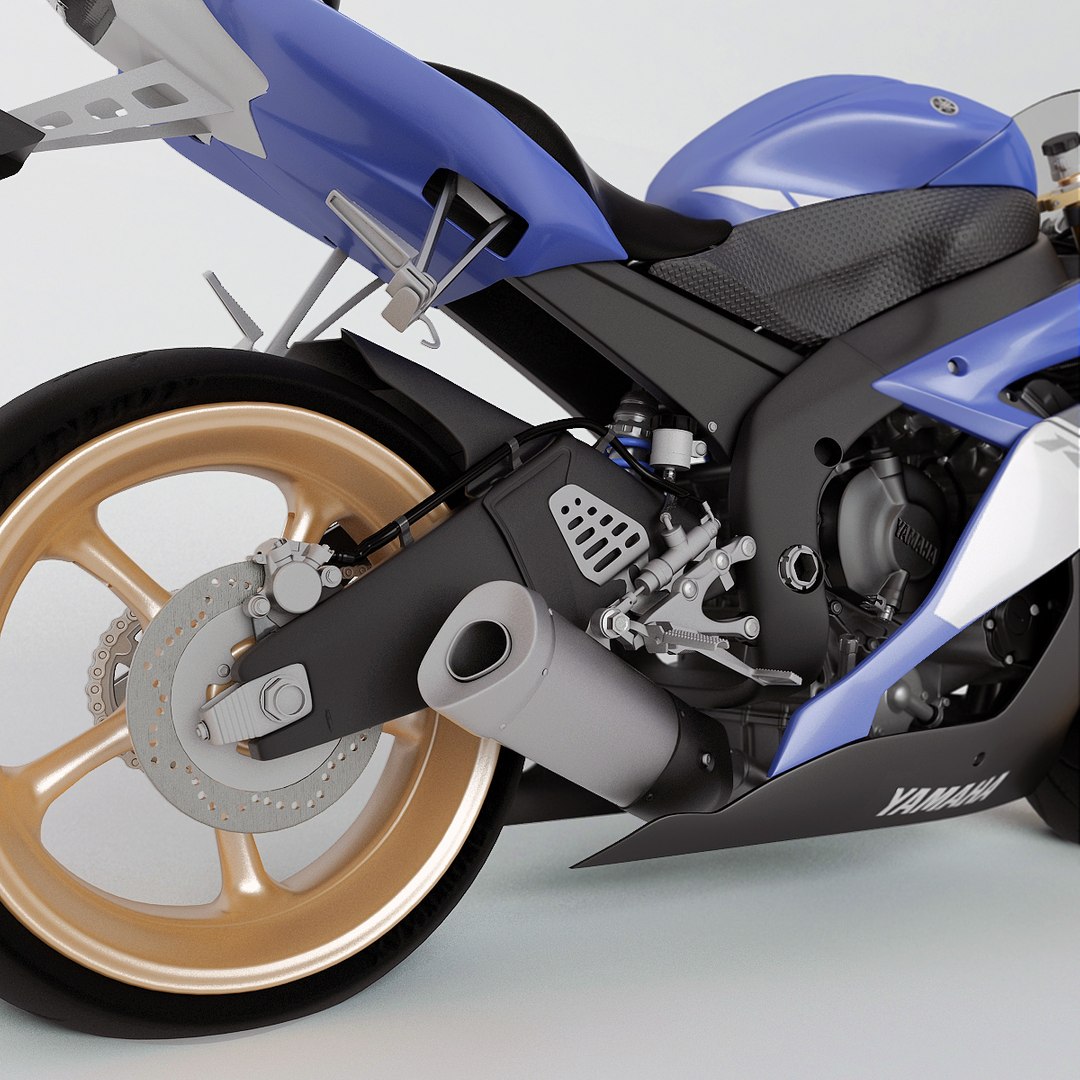 3d Model Yamaha R6 Motorcycle Engine