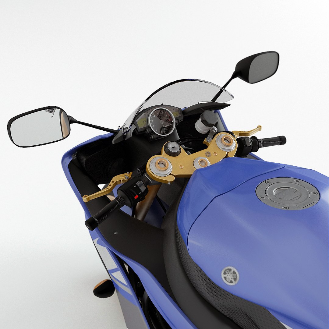3d Model Yamaha R6 Motorcycle Engine