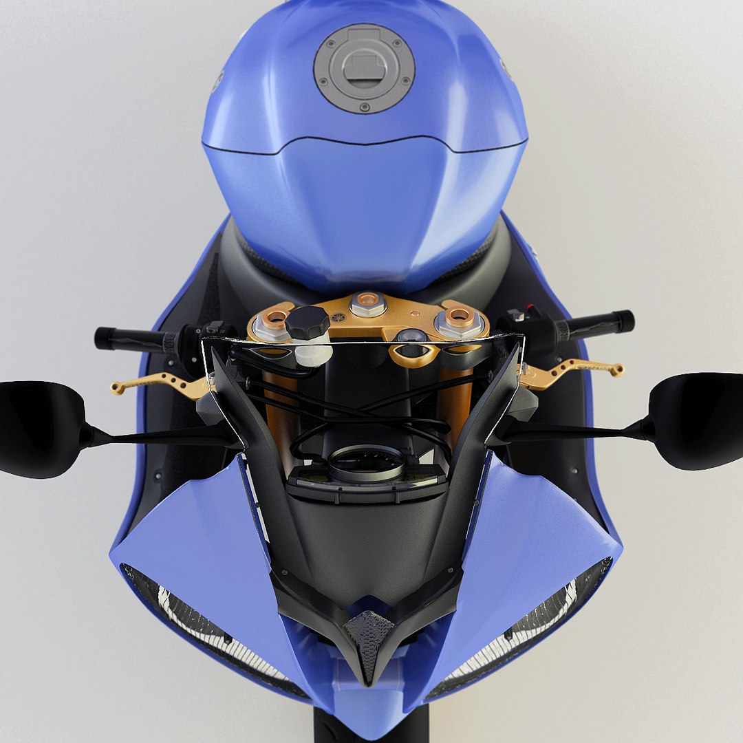 3d Model Yamaha R6 Motorcycle Engine