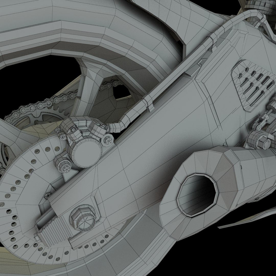 3d model yamaha r6 motorcycle engine