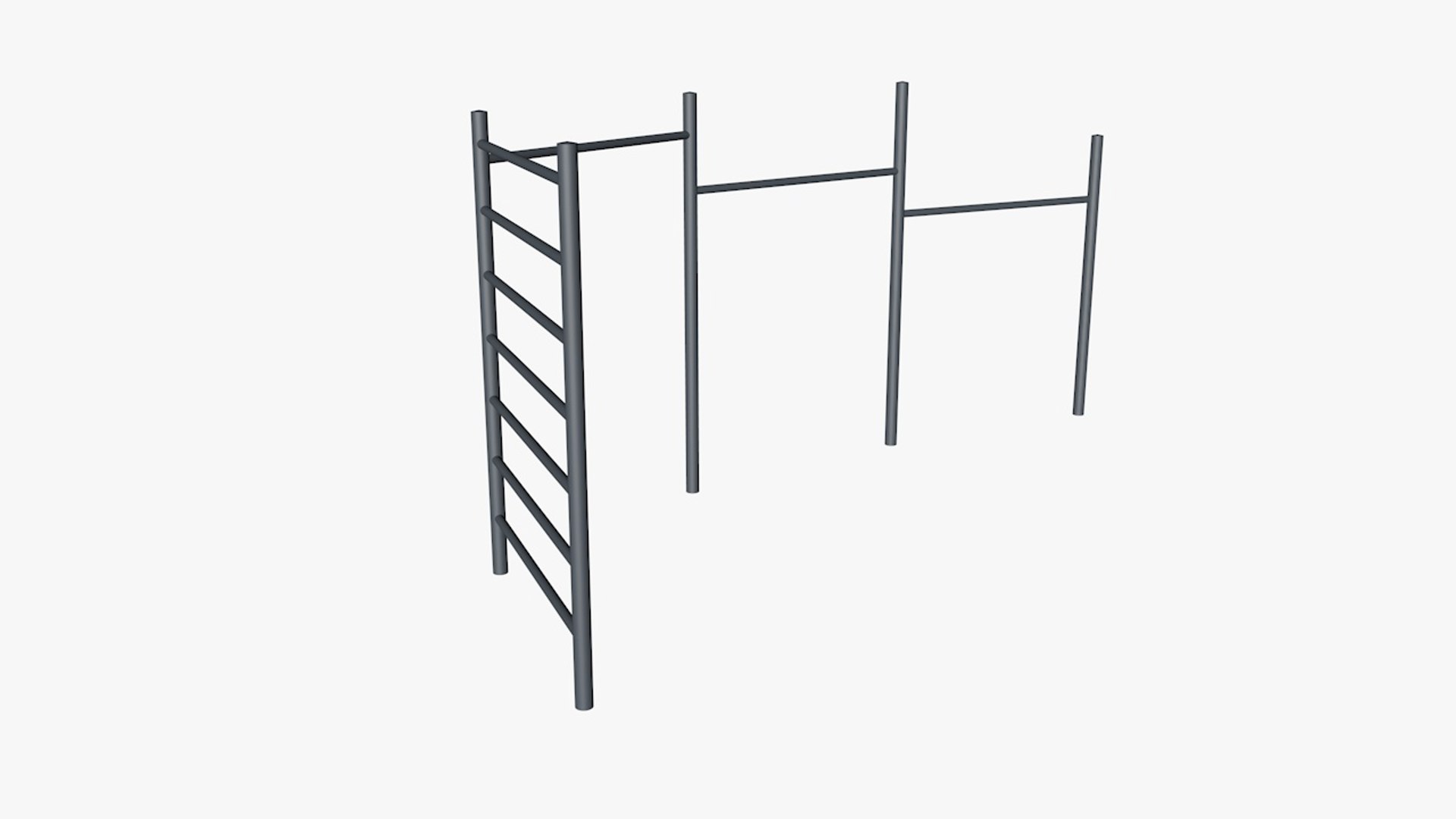Free Horizontal Bar 3d Model