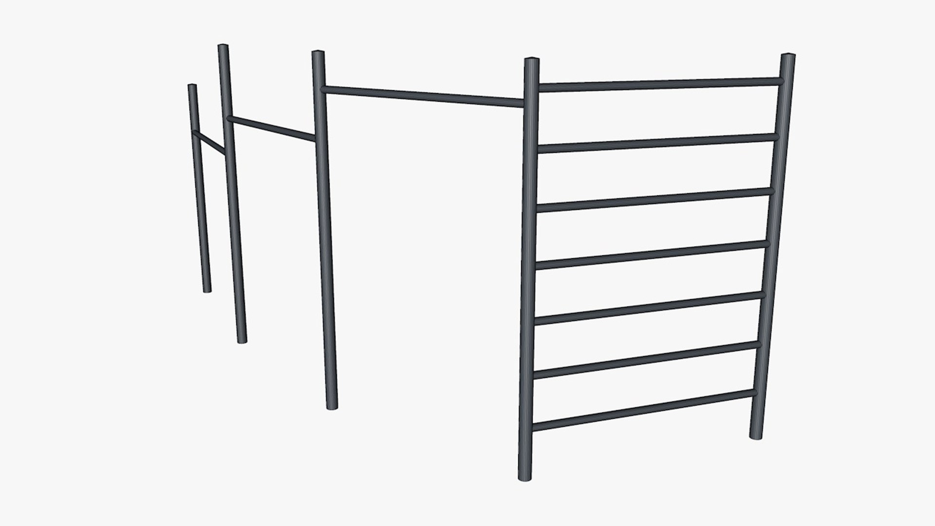 Free Horizontal Bar 3d Model