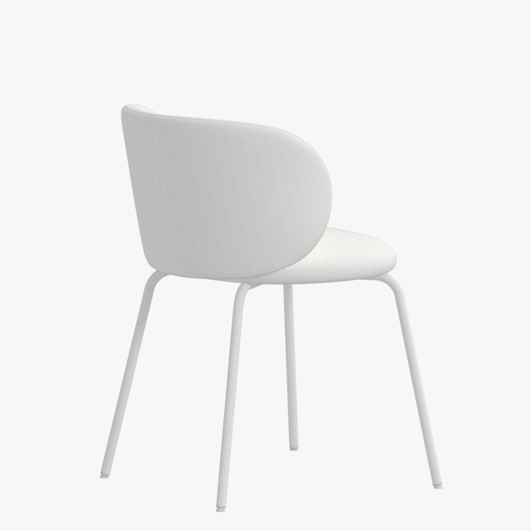 Krylbo Chair Tonerud Dark Beige PBR 3D Model - TurboSquid 2151091