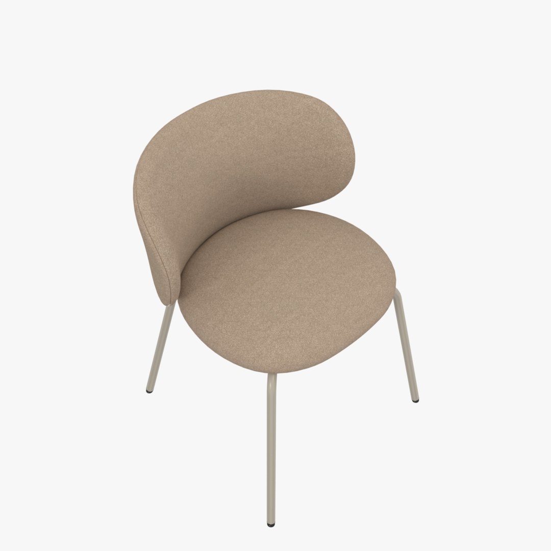 Krylbo Chair Tonerud Dark Beige PBR 3D Model - TurboSquid 2151091