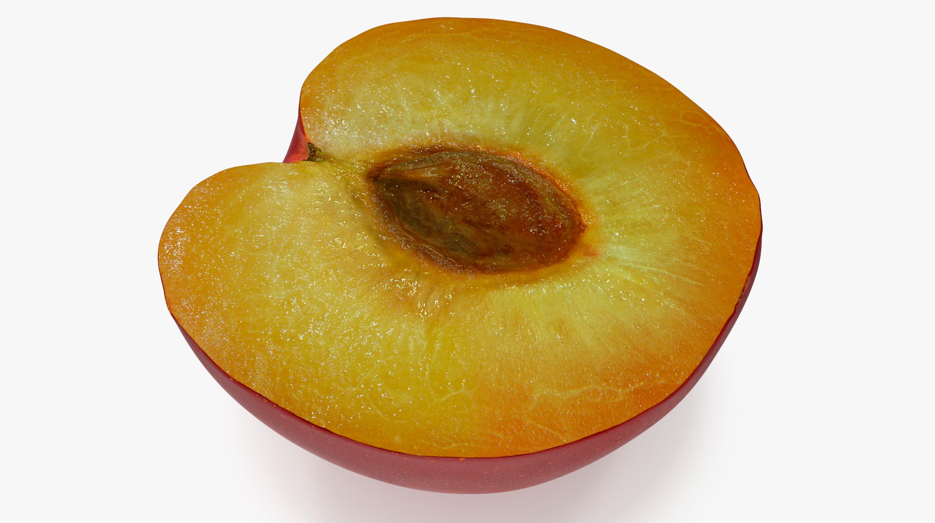 3D Plum Cut In Half - TurboSquid 2174751