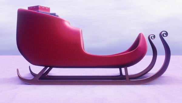 3D model santa sleigh - TurboSquid 1666617