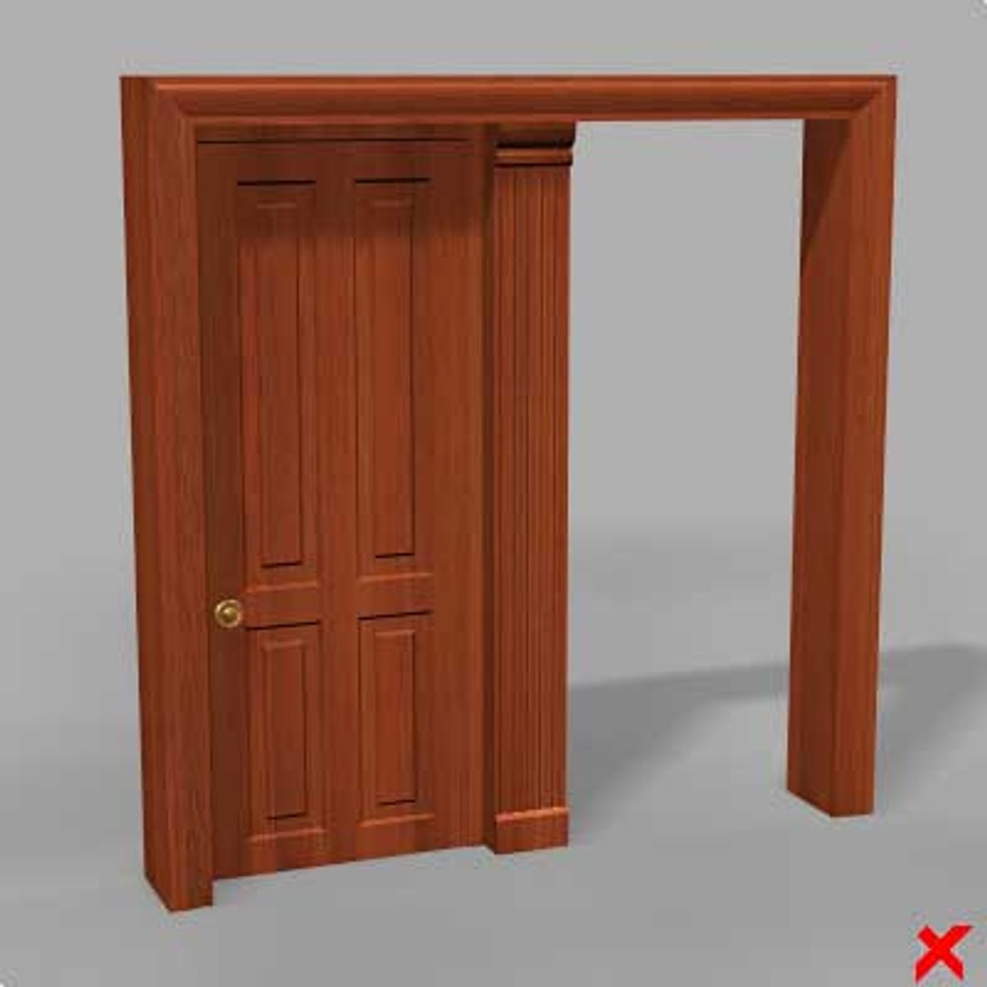 3d door entrance model