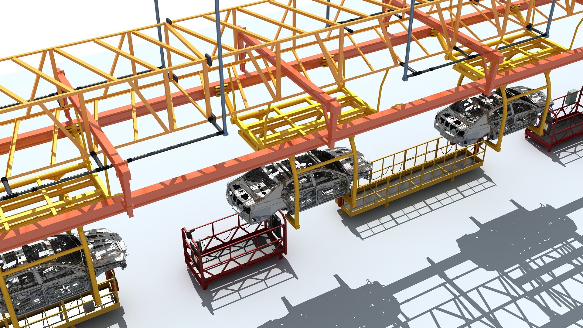 3D Automobile Assembly Plant Model - TurboSquid 2038500