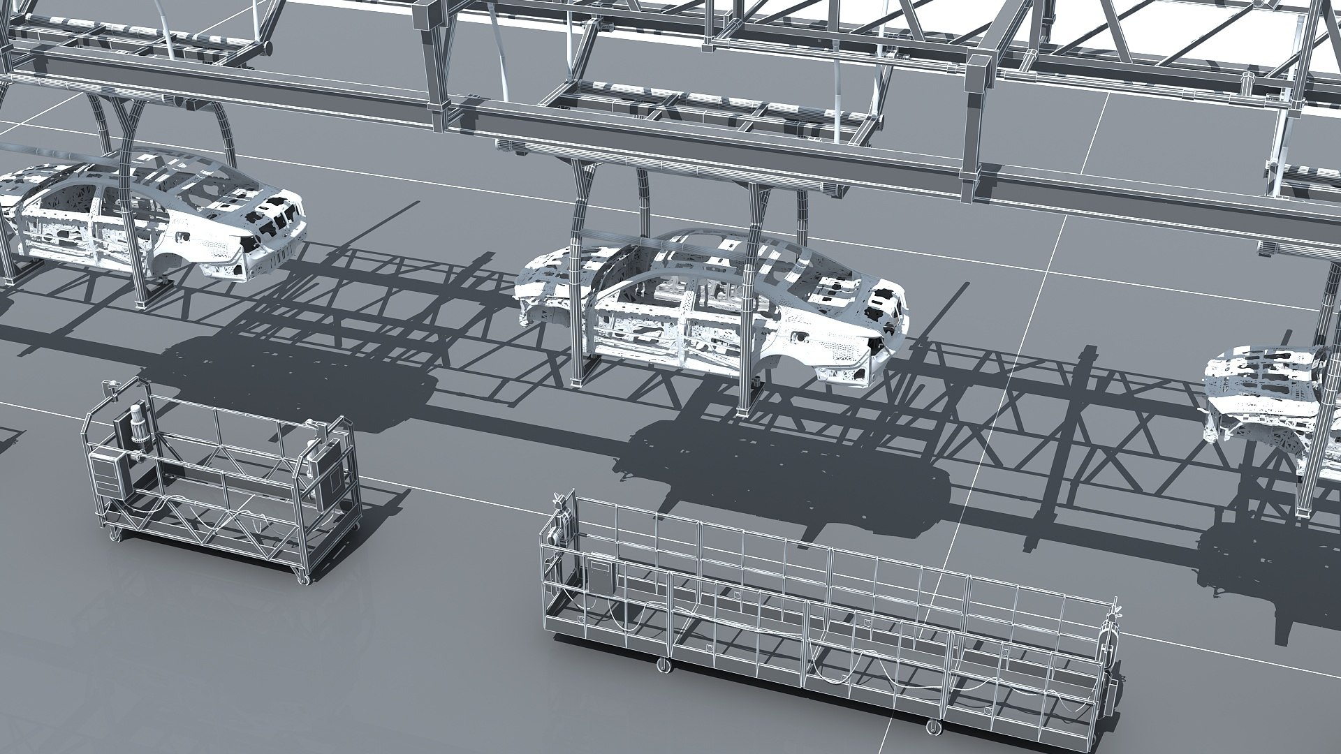 3D Automobile Assembly Plant Model - TurboSquid 2038500