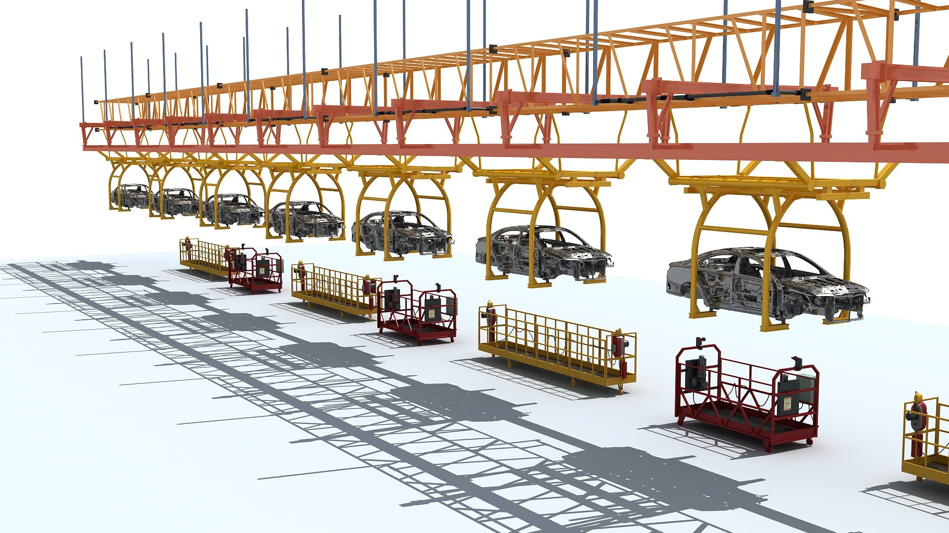 3D Automobile Assembly Plant Model - TurboSquid 2038500