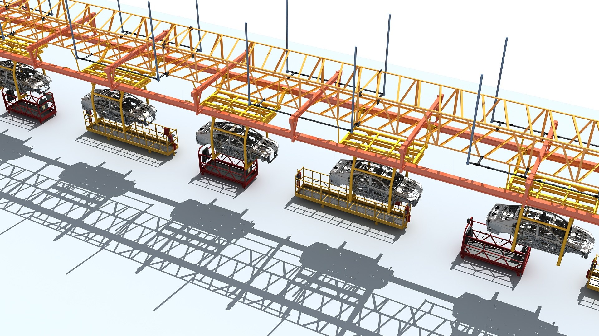 3D Automobile Assembly Plant Model - TurboSquid 2038500