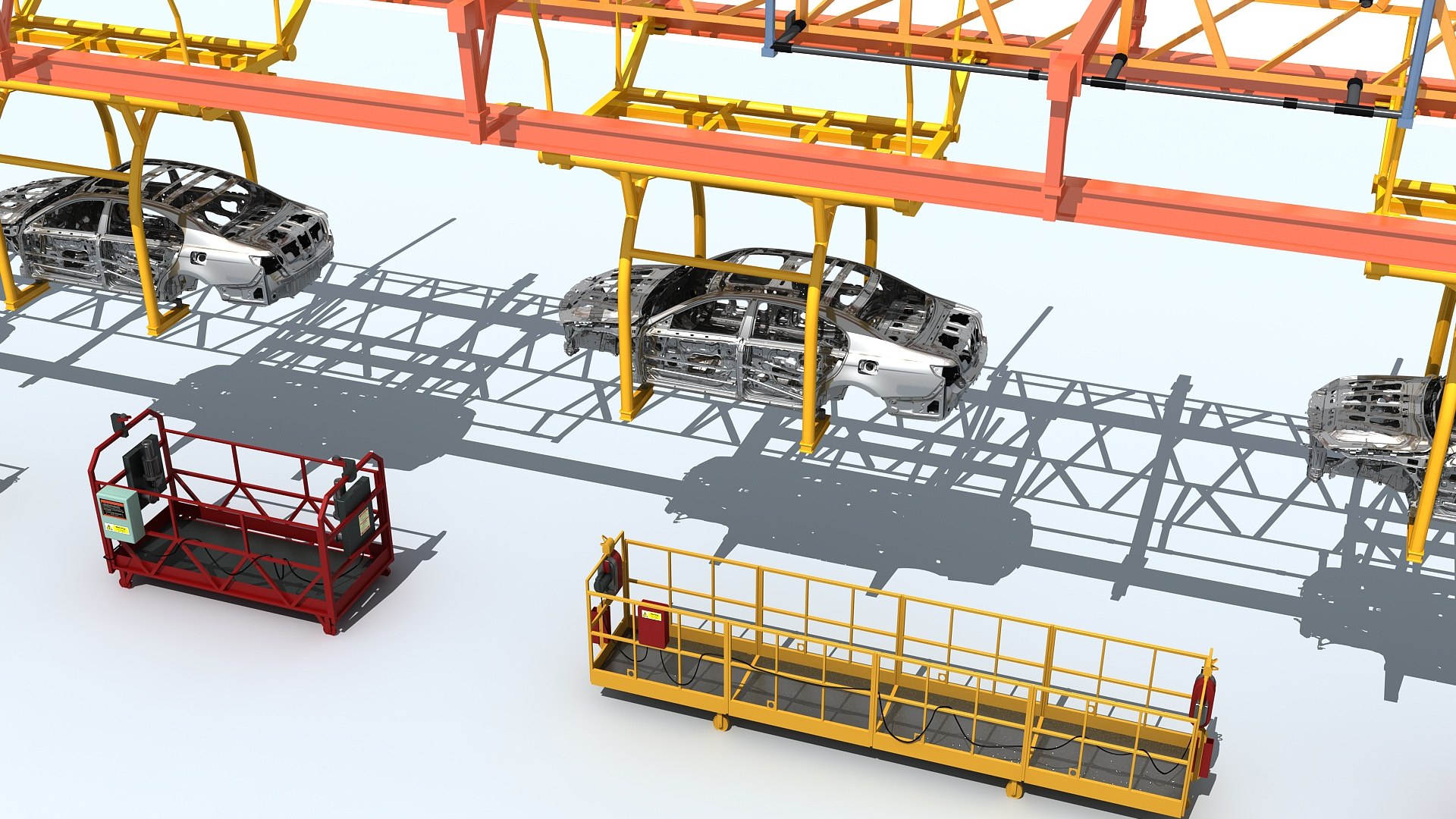 3D Automobile Assembly Plant Model - TurboSquid 2038500