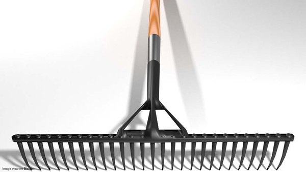 3d model garden rake