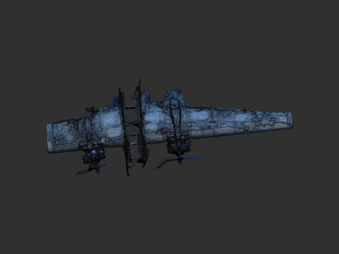 Plane Wreck Douglas A-20 Boston 3D model - TurboSquid 1963114