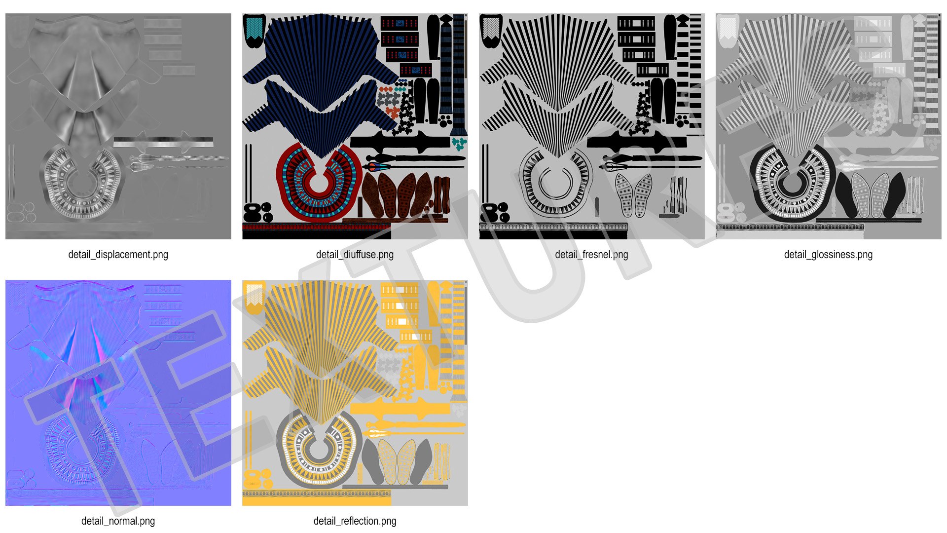 Egyptian Heka And Nekhakha Sceptres 3D Model - TurboSquid 2083595