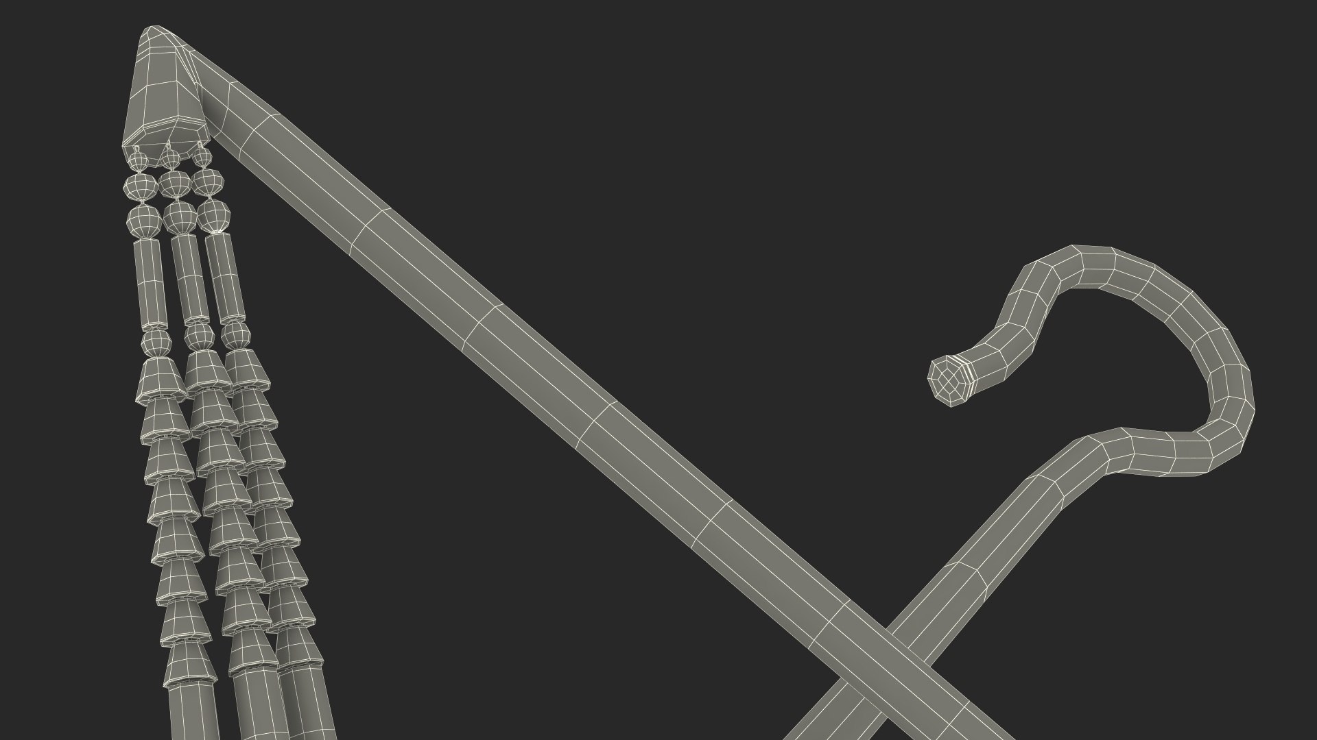 Egyptian Heka And Nekhakha Sceptres 3D Model - TurboSquid 2083595