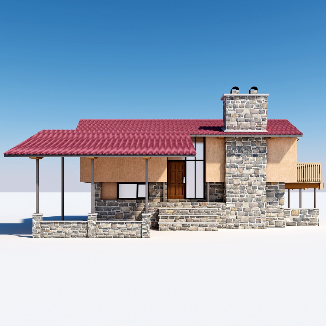 3d model of deck house