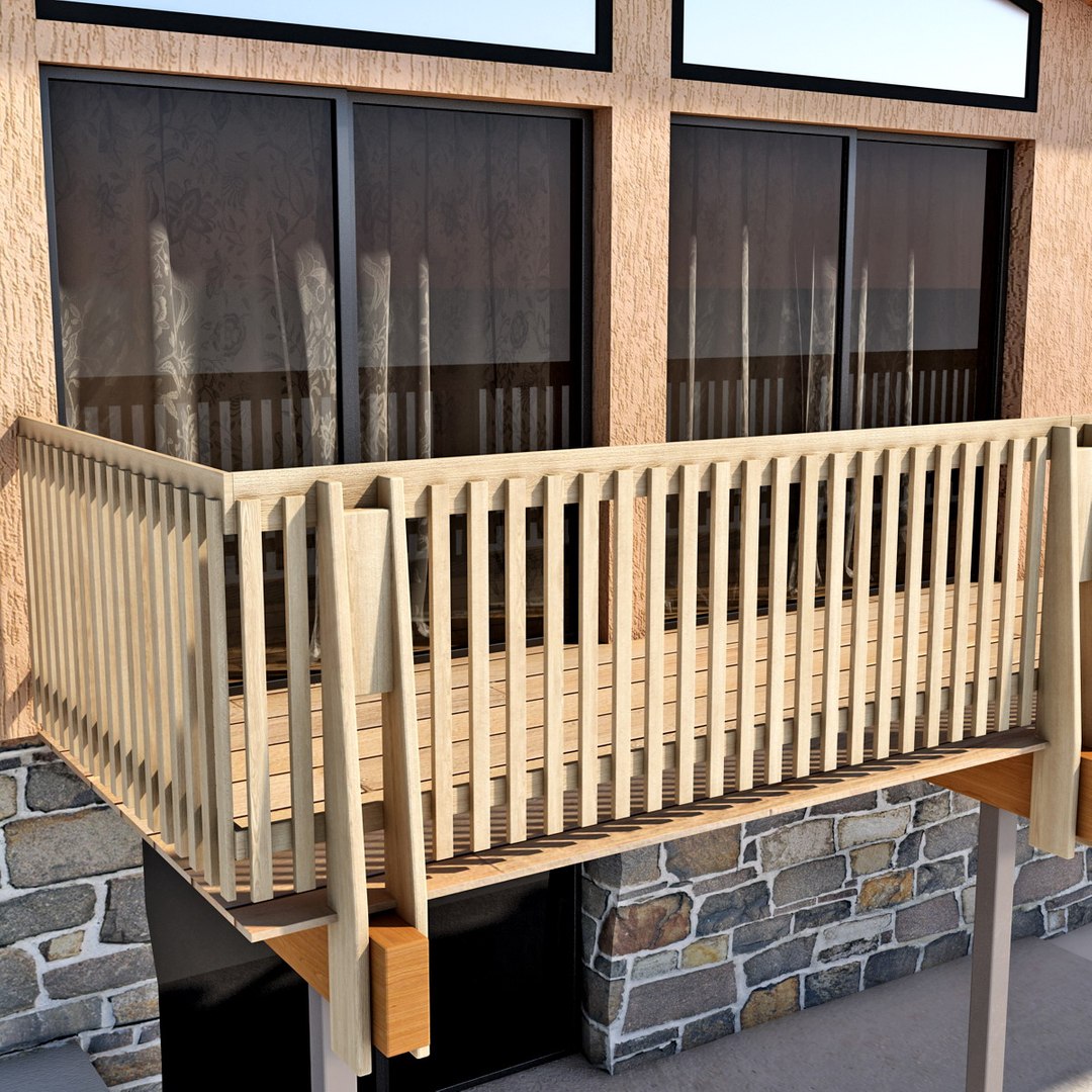 3d model of deck house