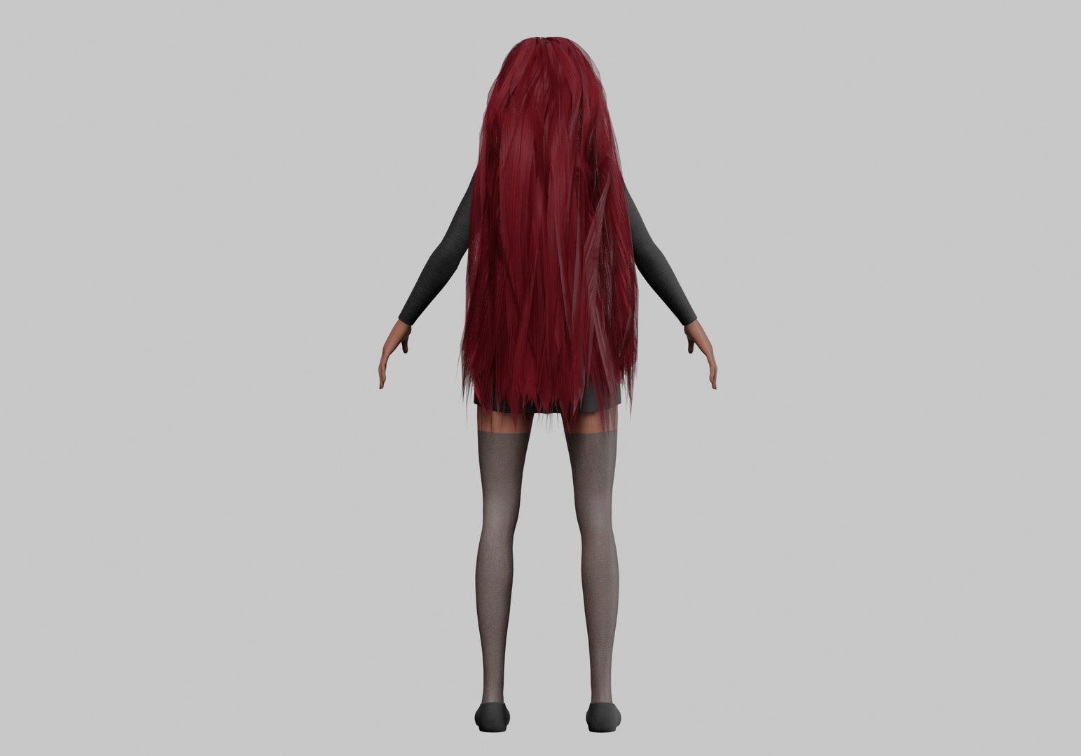 Anime Standard Girl V33384 3D Model - TurboSquid 2270568