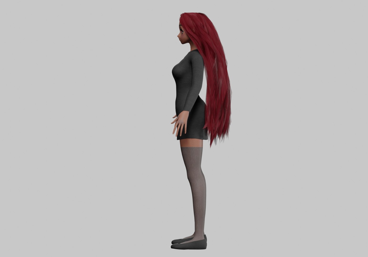 Anime Standard Girl V33384 3D Model - TurboSquid 2270568